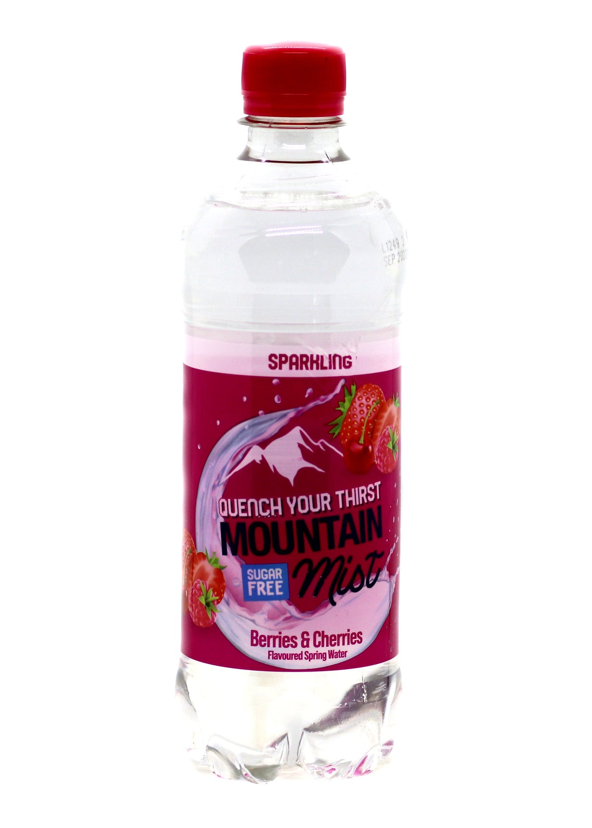 Mountain Mist Berries & Cherries Sugar Free Sparkling Spring Water 500 ...